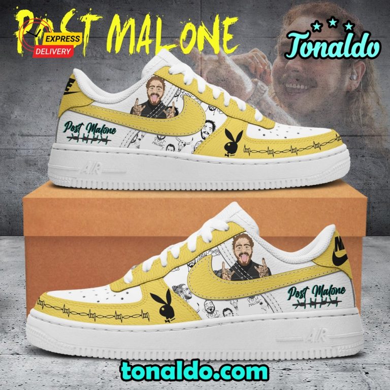 Premium Post Malone x Playboy Air Force 1 Sneaker – Tonaldo