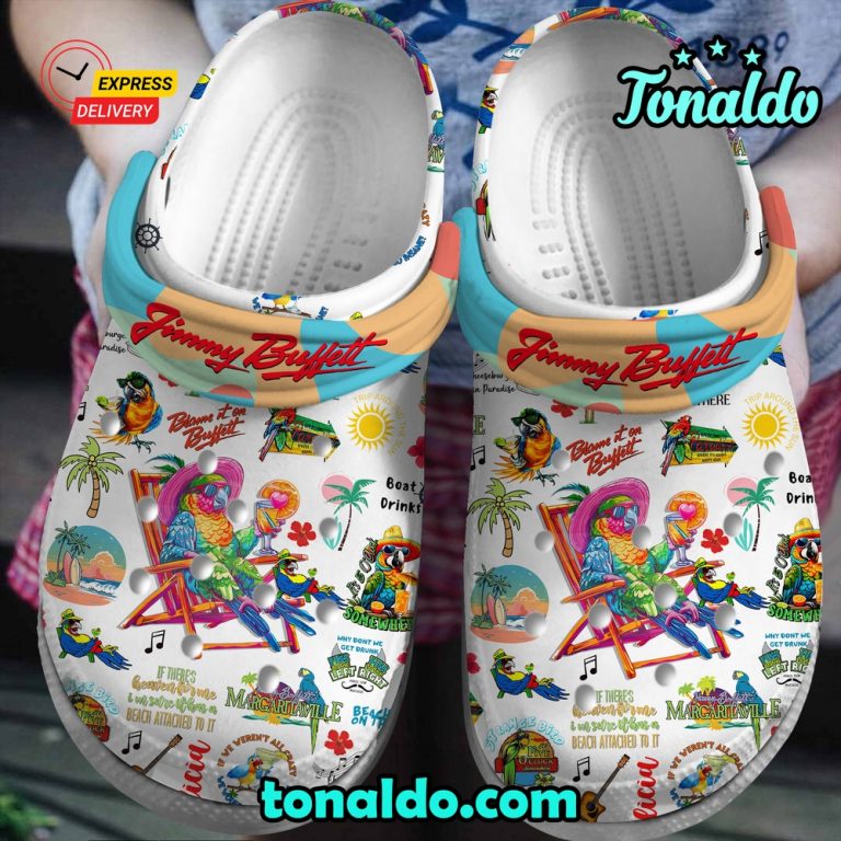 Jimmy Buffett Parrot Party Premium Crocs – Tonaldo